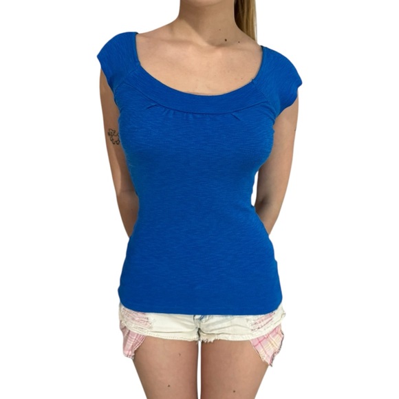 Planet Gold | Tops | Y2k Planet Gold Short Sleeve Top | Poshmark